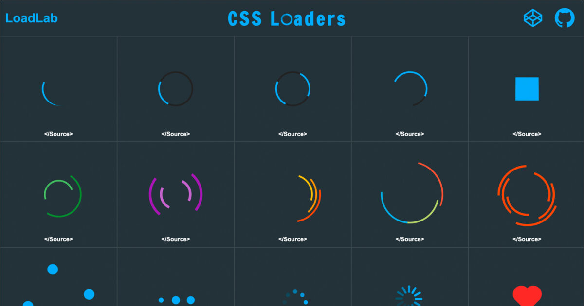 LoadLab | Pure CSS Loadersに興味のある方へお勧めのWebデザイン|Good Web Design LoadLab | Pure CSS Loadersに興味のある方へお勧めのWebデザイン|Good Web Design