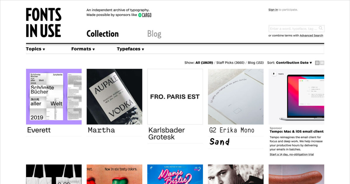 Fonts In Use – Type at work in the real world.に興味のある方へお勧めのWebデザイン｜Good ...