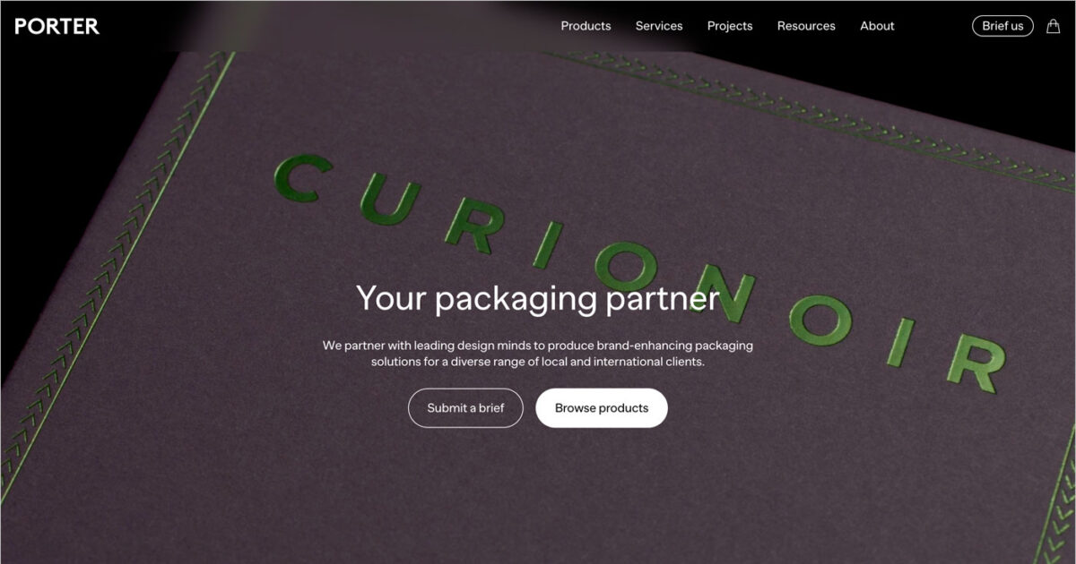 Porter Packagingに興味のある方へお勧めのWebデザイン｜Good Web Design