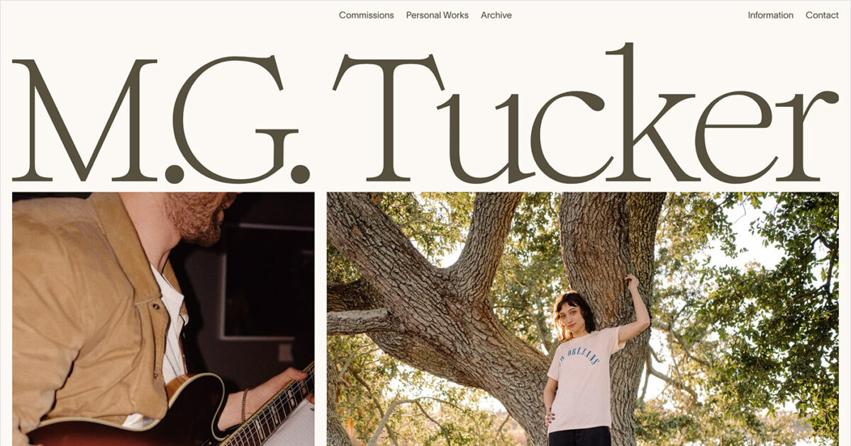 M.G. Tuckerに興味のある方へお勧めのWebデザイン｜Good Web Design