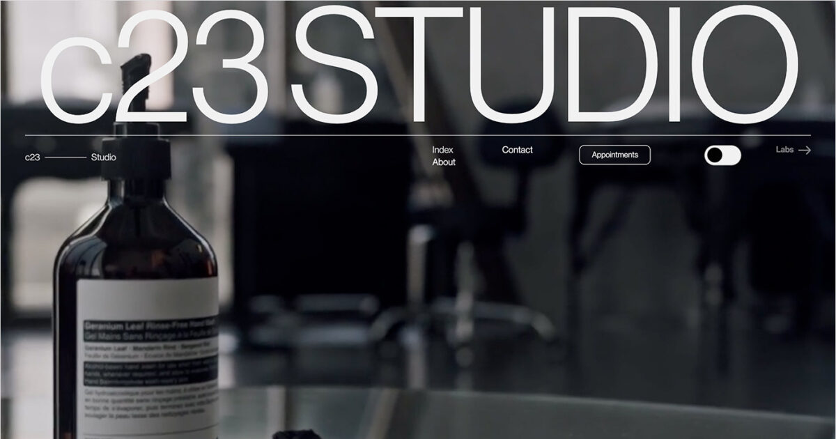 c23 Studio | Tattoo Studioに興味のある方へお勧めのWebデザイン｜Good Web Design